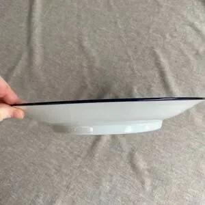Dansk | Dining | Dansk Flora Bayberry Floral Blue Rim Chop Plate Round ...